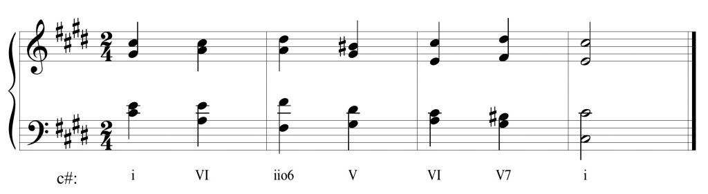 Aural Skills: Longer Harmonic Progressions – Diatonic inversions + V7 ...