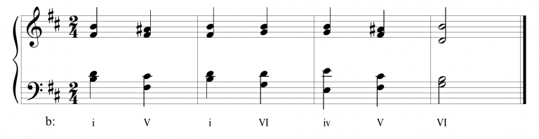 Aural Skills: Longer Harmonic Progressions – root position chords ...
