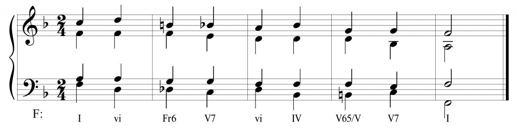 Aural Skills: Longer (6+ chords) Harmonic Progressions – Augmented 6th ...