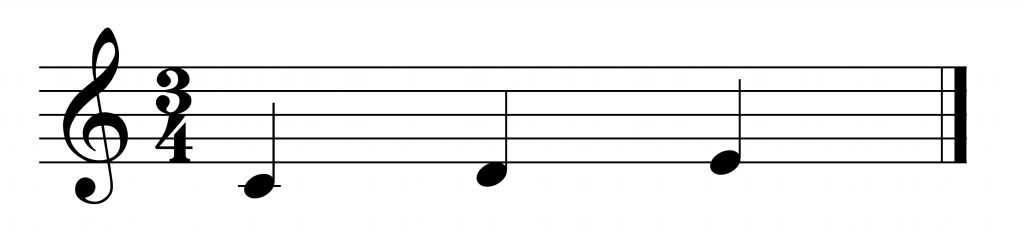 Aural Skills: 3 note pitch patterns – Music Theory Materials