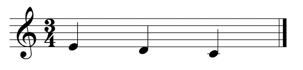 Aural Skills: 3 note pitch patterns – Music Theory Materials