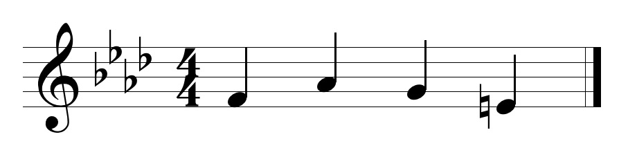 Aural Skills: 4 note pitch patterns – Music Theory Materials