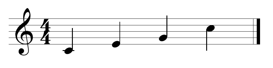 Aural Skills: 4 note pitch patterns – Music Theory Materials